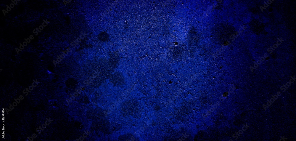 scary dark blue grunge texture for background. dark blue wall horror ...
