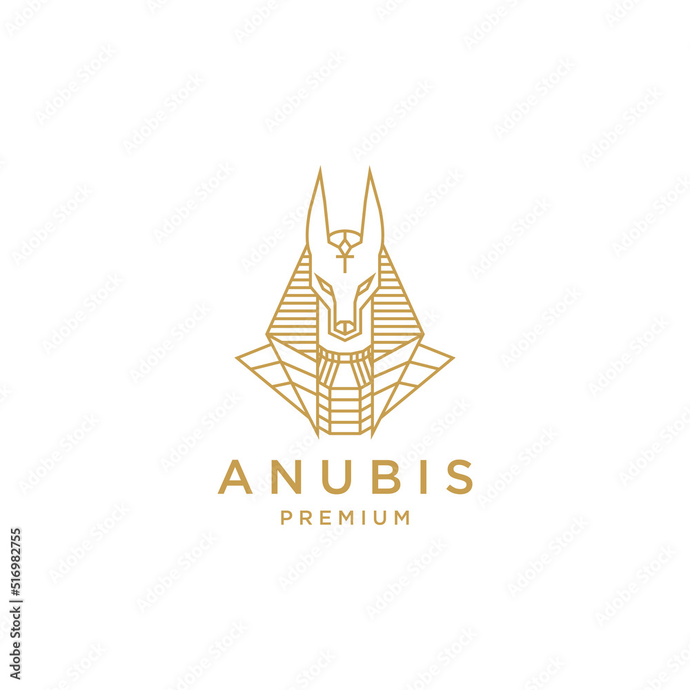 Anubis logo design icon vector Stock Vector | Adobe Stock