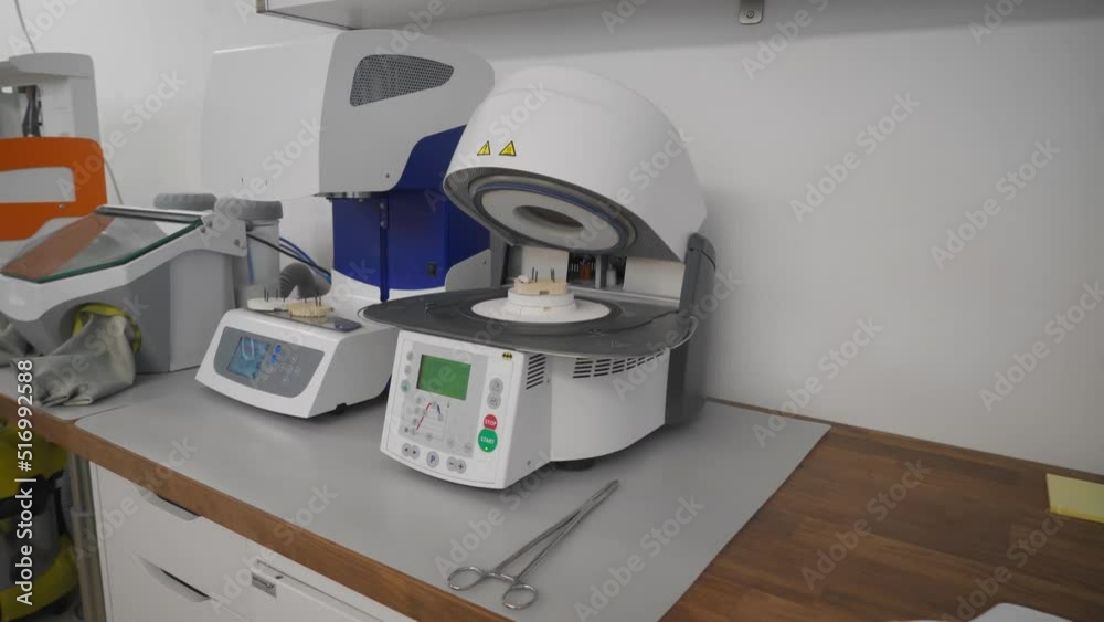 Laboratory furnace used for the production of teeth restorations ...