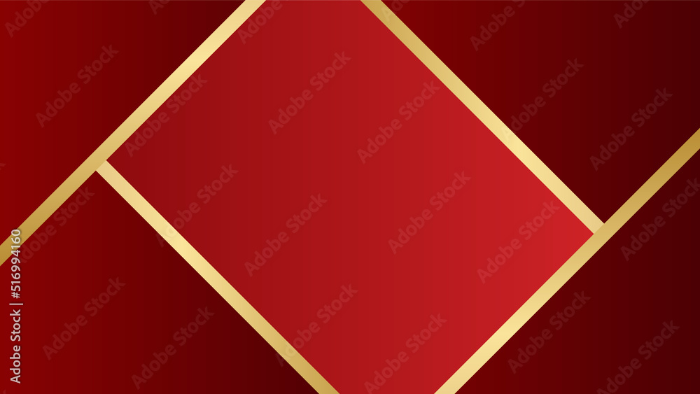 Abstract red and gold background poster. Vector illustration. Stock ...