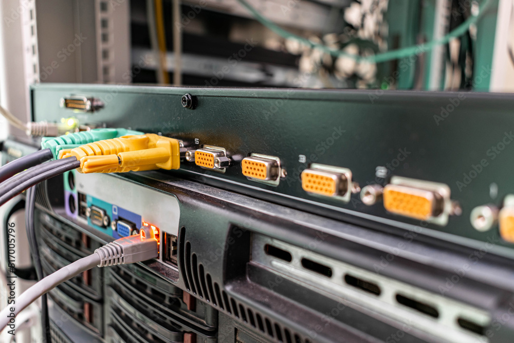 There is a kvm switch in the server room. Remote access equipment works ...