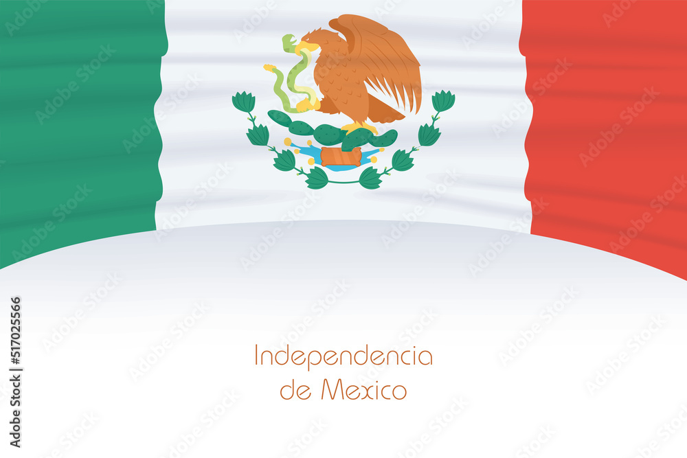 Independencia de Mexico lettering Stock Vector | Adobe Stock