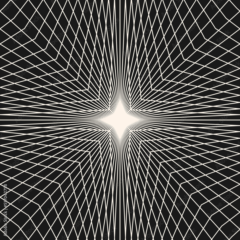 Vector geometric line pattern. Abstract black and white seamless ...