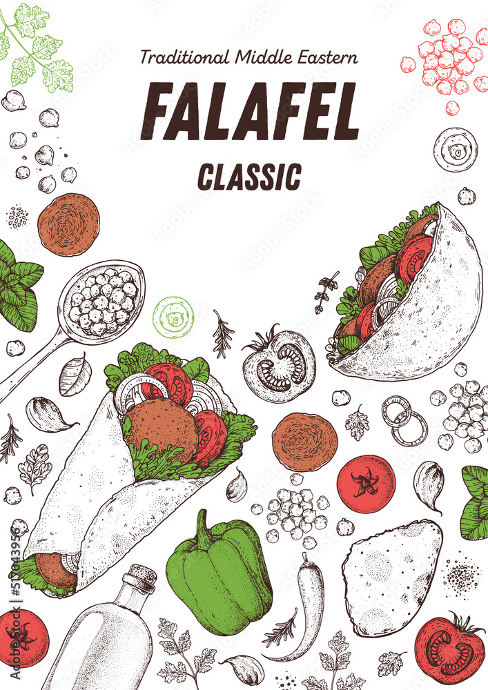 Falafel Drawing