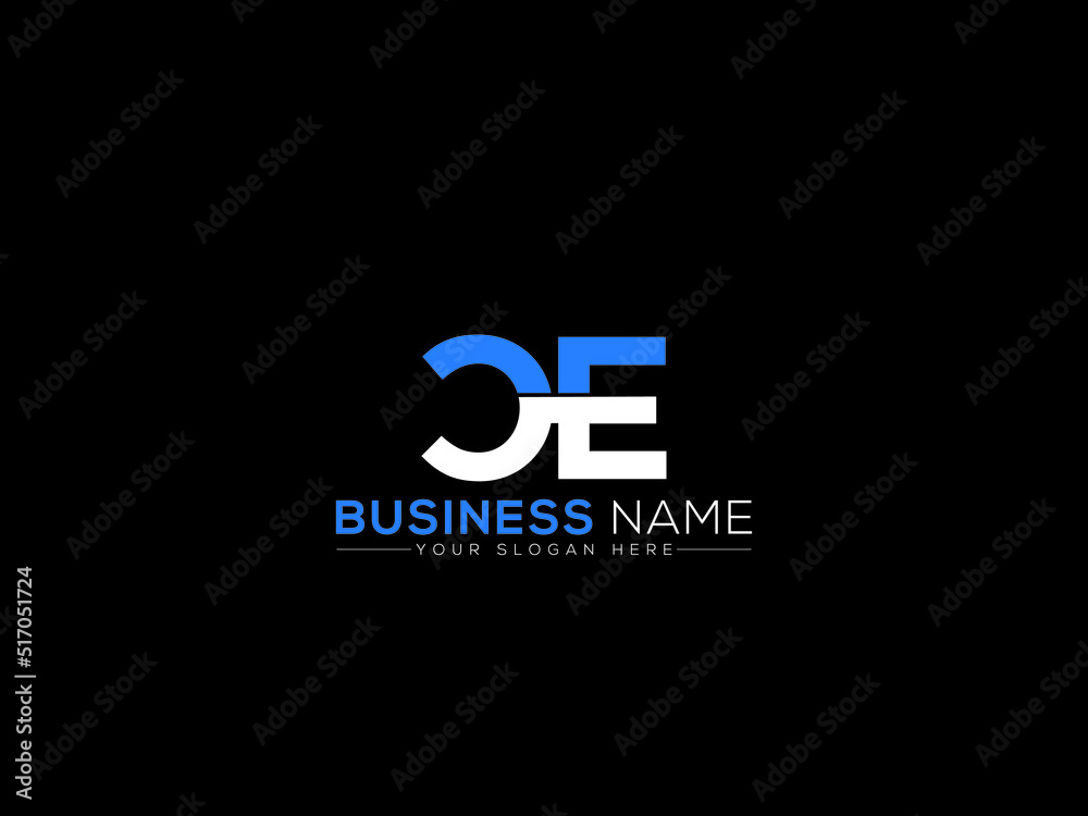 Creative CE Logo Icon, Letter Ce ec Logo Icon Vector With Blue and ...