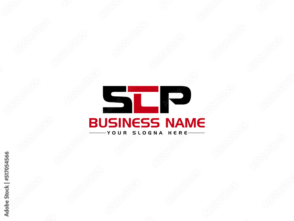 Modern Scp Logo Icon Design Creative Sc S C P Logo Letter Vector Art With Colorful Three Letter