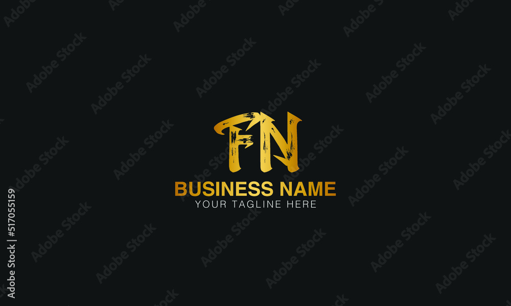 FN initial logo | initial based abstract modern minimal creative logo ...