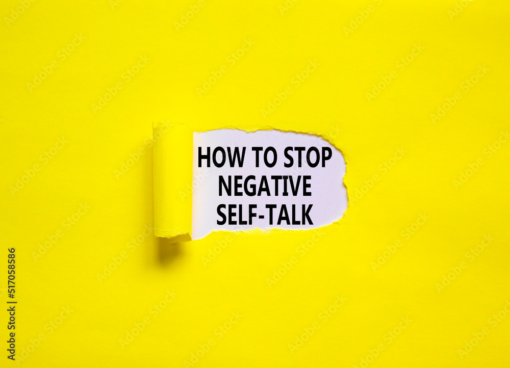 Poster Stop negative self-talk symbol – Wall Art | UkPosters