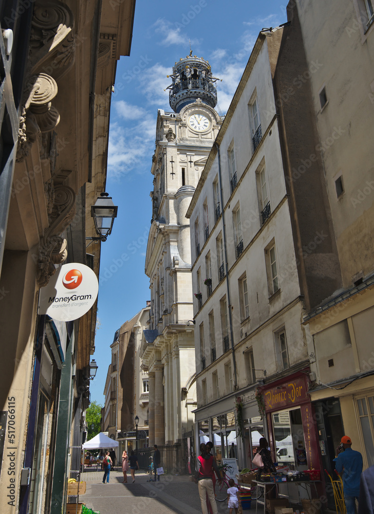 Stockfoto Nantes, France - May 2, 2022: detail of architecture and ...