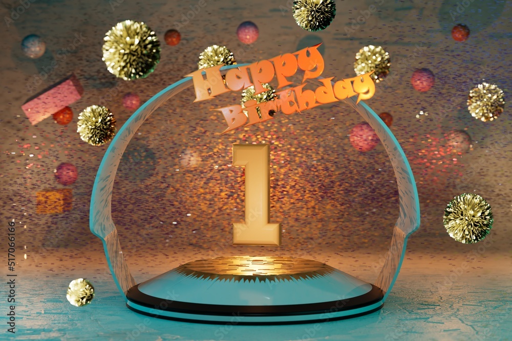 abstract background with patterns of spheres in golden color sparkles ...