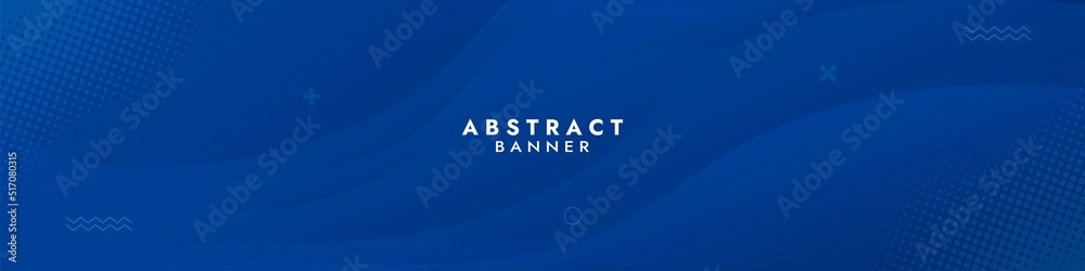 Abstract Blue Fluid Banner Template. Modern background design. gradient ...