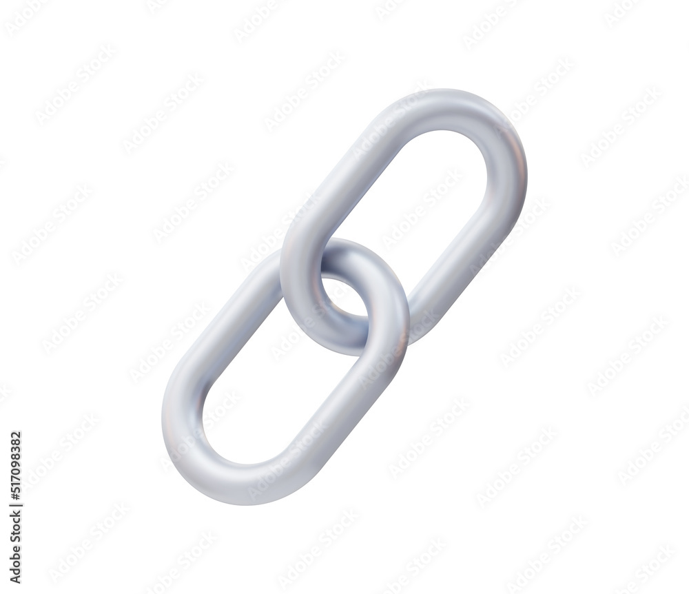 3d Realistic Chain or link Icon vector illustration Stock Vector ...
