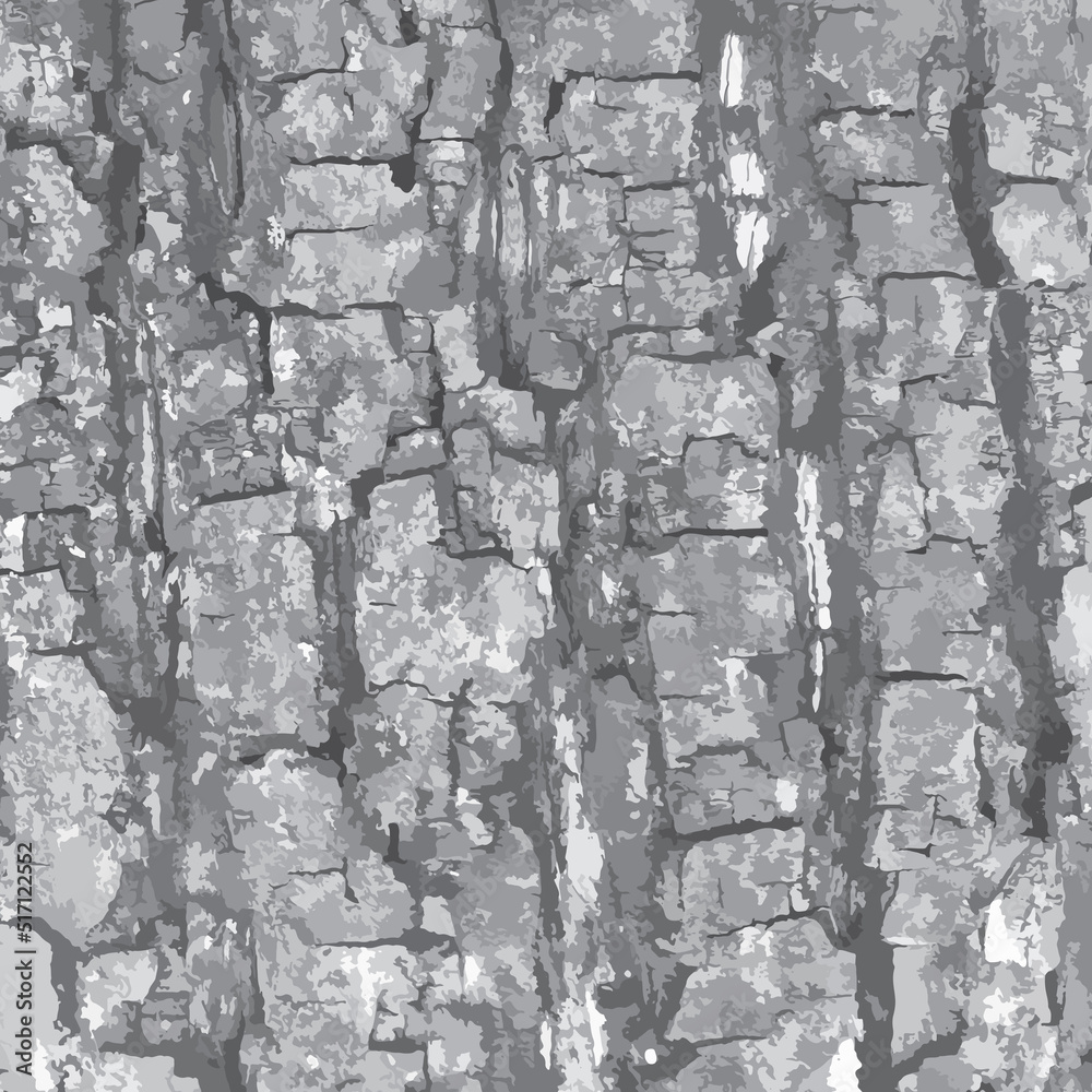 Vector texture rough bark of a large tree for the design scratch ...