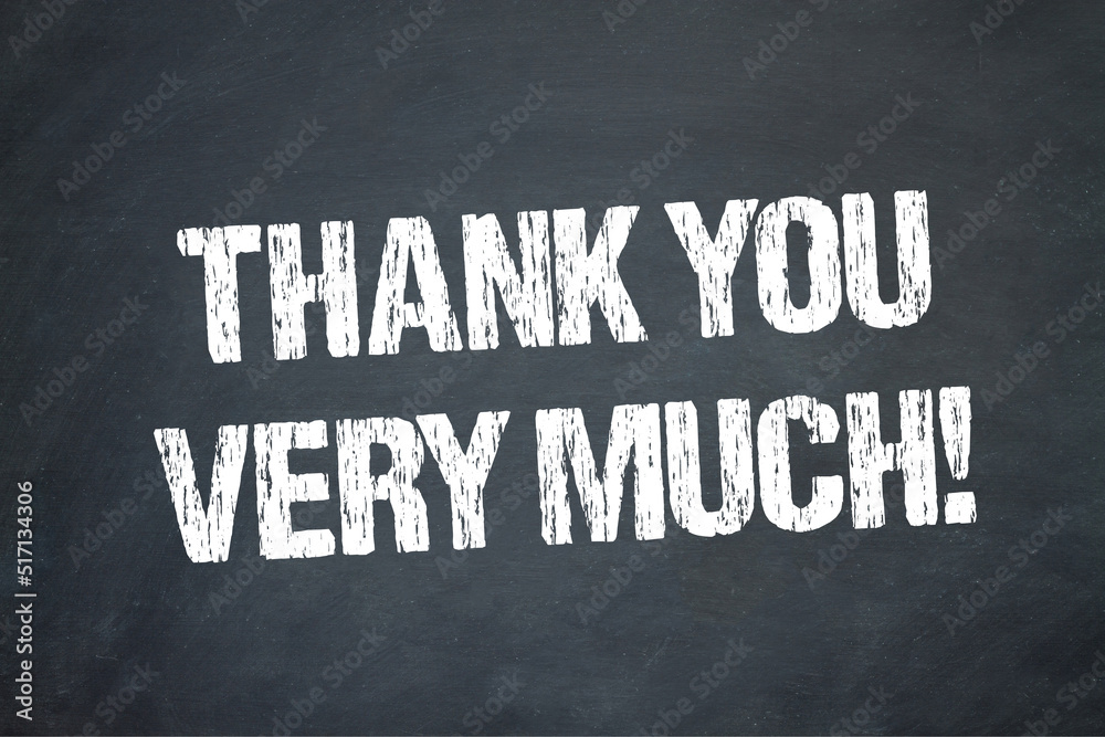 Thank you very much! Stock Illustration | Adobe Stock