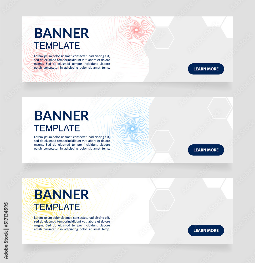 Developmental science research web banner design template. Vector flyer ...