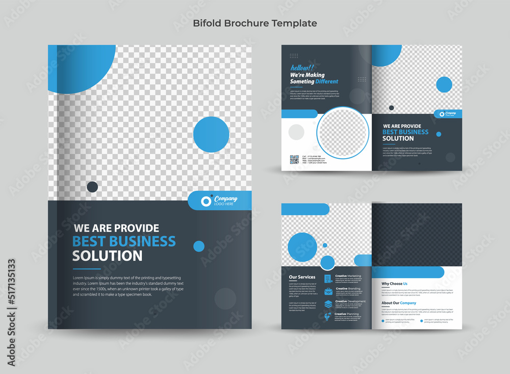 business brochure pages template layout design, page corporate brochure ...