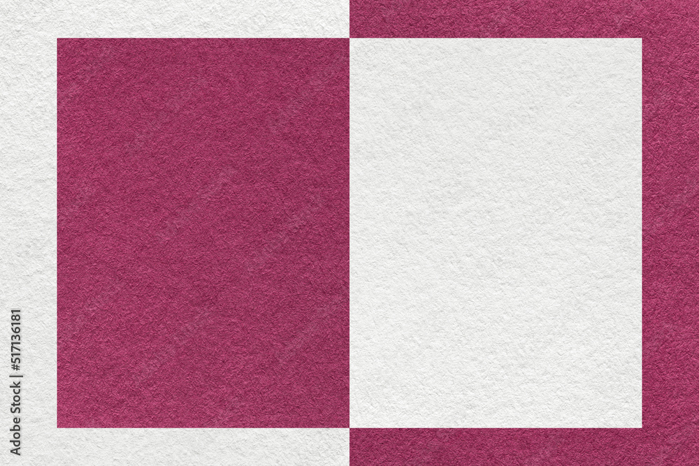 Texture of white and wine paper background with geometric shape and ...