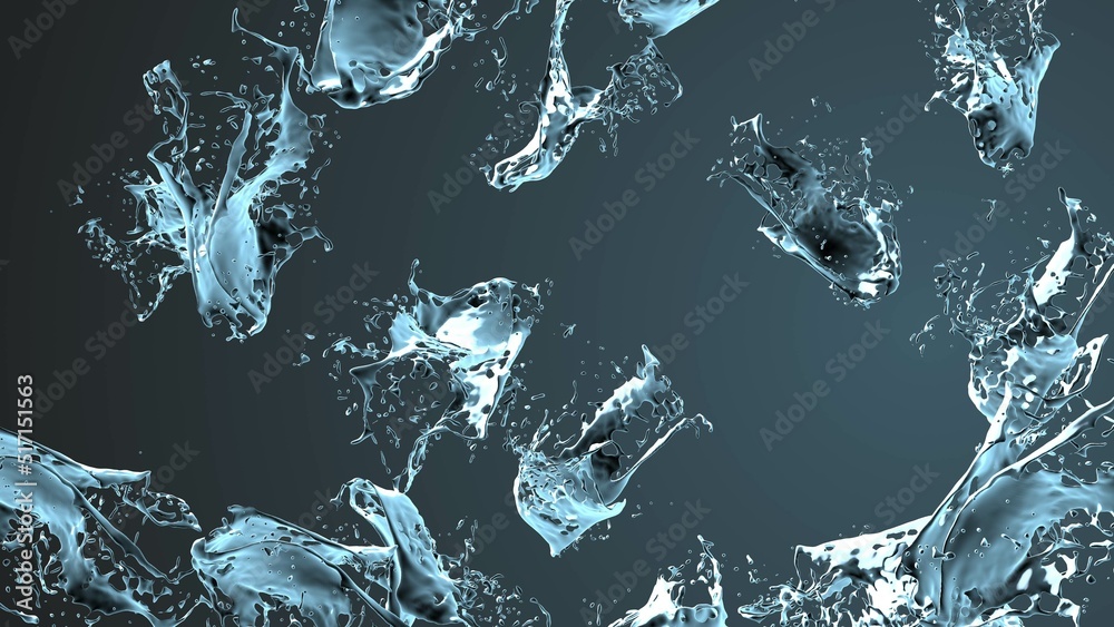 Water splash abstract animation background Stock Illustration | Adobe Stock