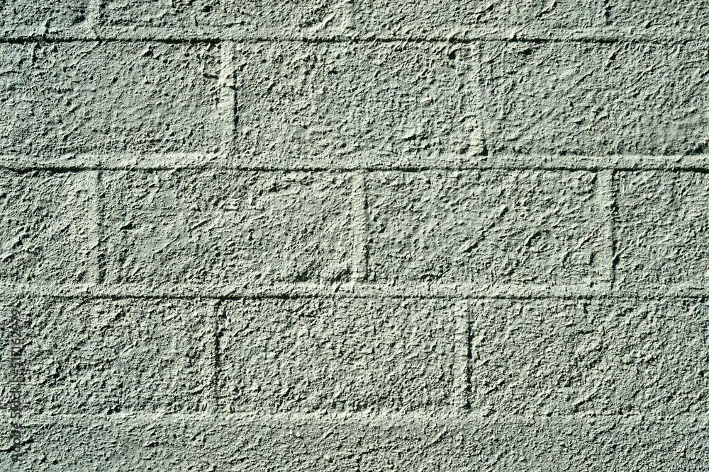 Pattern of large blocks of a block work wall all painted the same ...