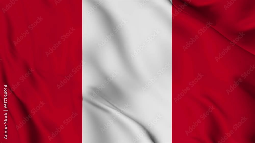Peru flag waving footage Full 4K (3840 x 2160) Realistic Peru Flag ...