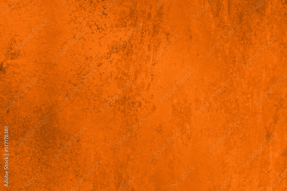 Saturated pastel orange colored low contrast Concrete textured ...