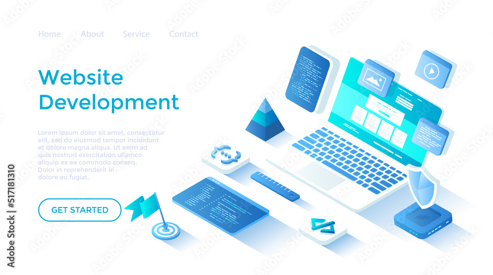 Website Development Programming Coding. Design, user experience UX ...