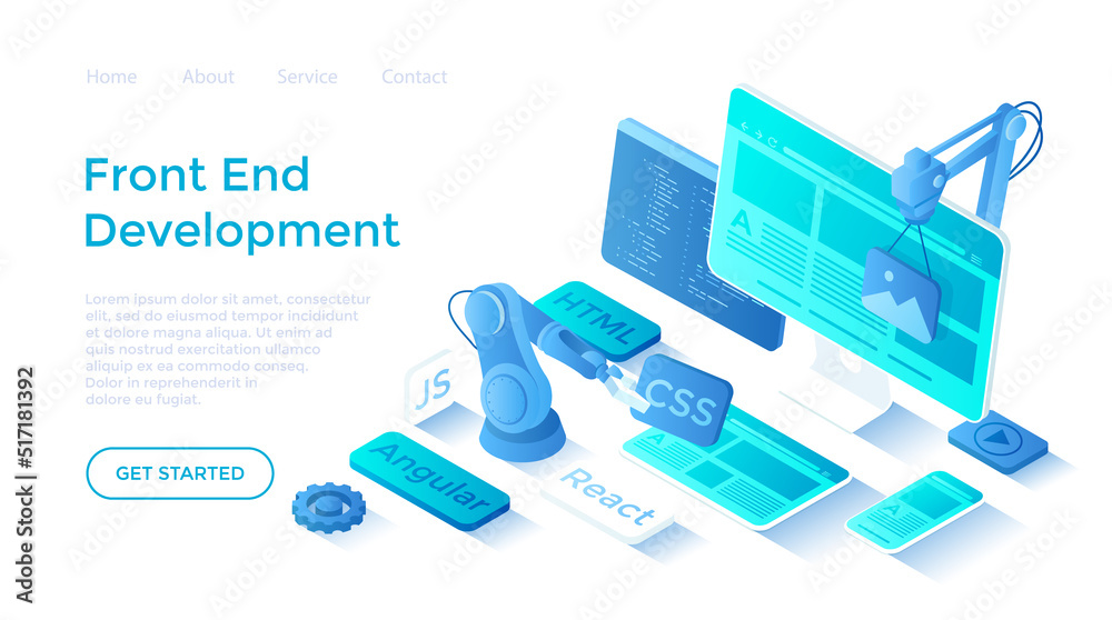 Frontend Development Creating A Site Layout Template Converting Data Into A Graphical Ui Ux