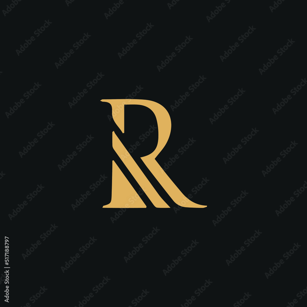 Elegant and stylish R logo design for your company. R letter logo. R ...