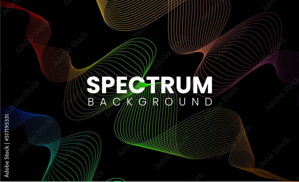 Abstract Rhythmic Sound Wave Spectrum Background Abstract Colorful Wave Background Spectrum