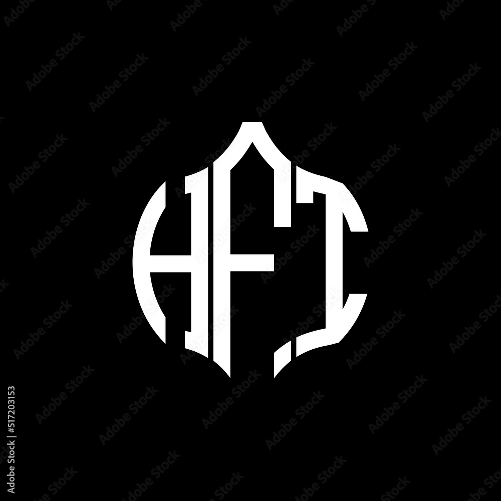 HFT letter logo. HFT best black background vector image. HFT Monogram ...