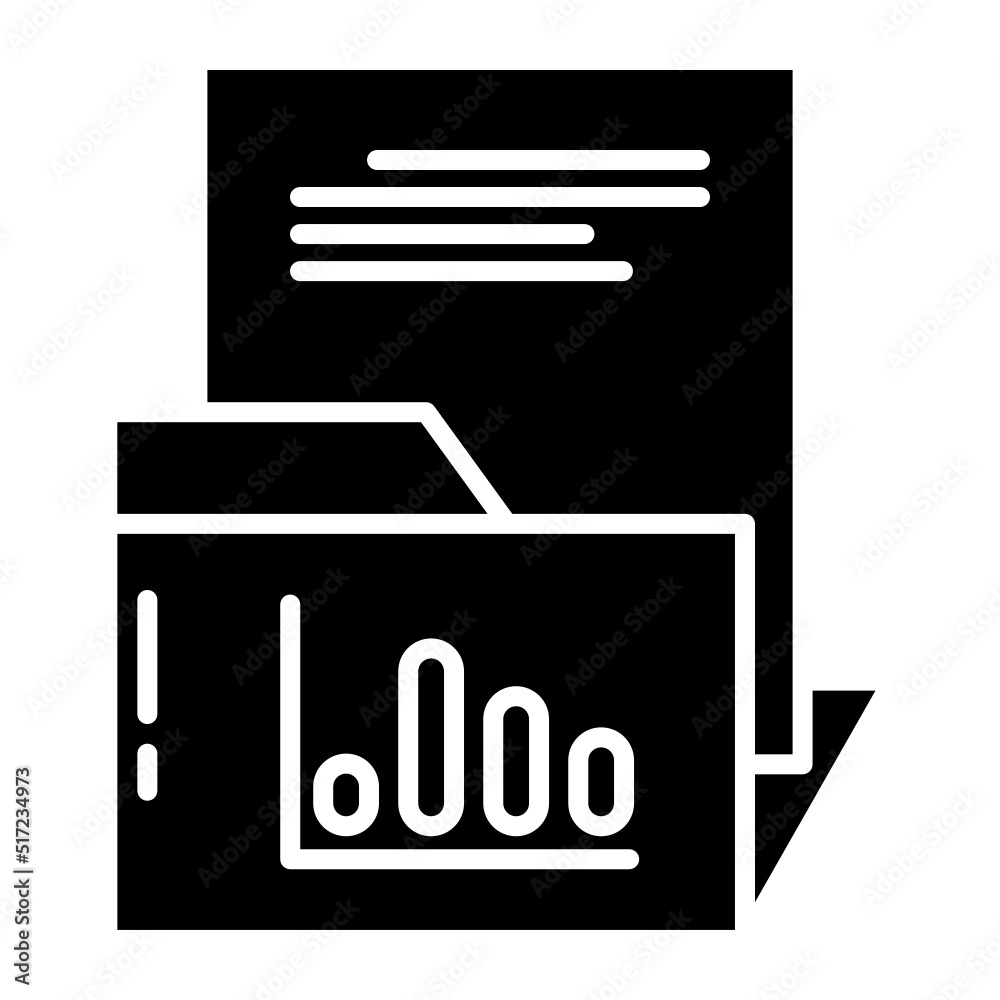 folder icon and dollar bar chart with transparent background Stock ...