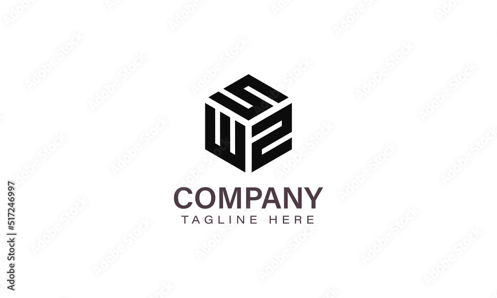 Letter SWZ Logo, Three Letter Logo, Alphabet S W Z Hexagon Shape Vector ...