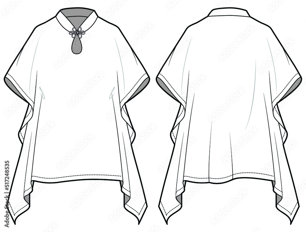 Women Asymmetric Chinese Frog Button Kimono Top Blouse, Chinese Frog ...