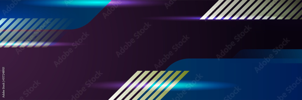 Purple technology digital banner design. Design modern luxury ...