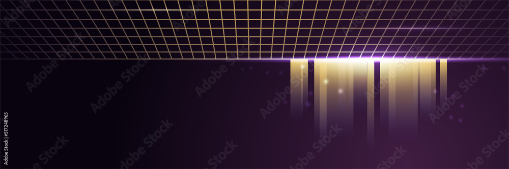 Purple technology digital banner design. Design modern luxury ...