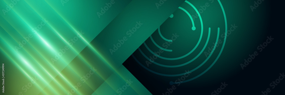 Green technology digital banner design. Design modern luxury futuristic ...