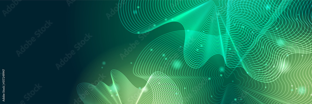 Green technology digital banner design. Design modern luxury futuristic ...