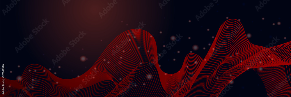 Black red technology digital banner design. Design modern luxury ...