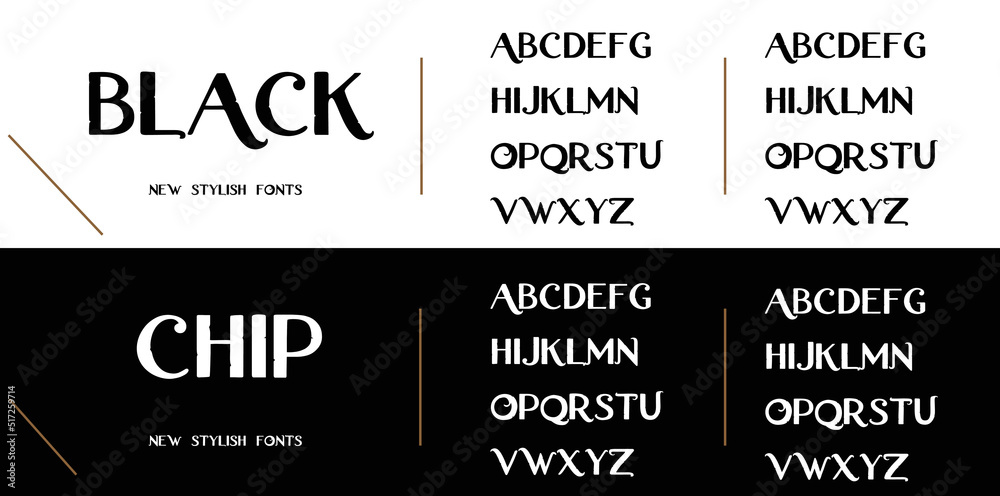 Tech vector font typeface unique design. For technology, circuits ...