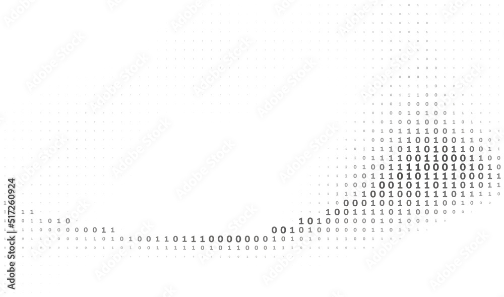 Binary digital line. Vector graphic pattern Stock Vector | Adobe Stock