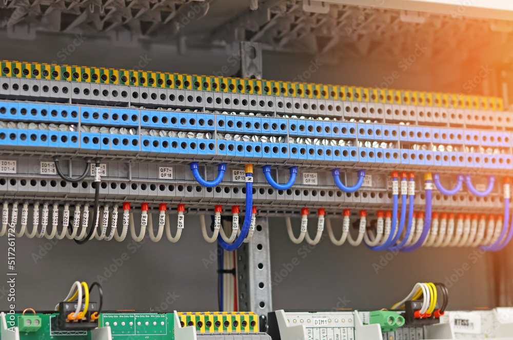 Electrical terminals for connecting the mounting wires in the control ...