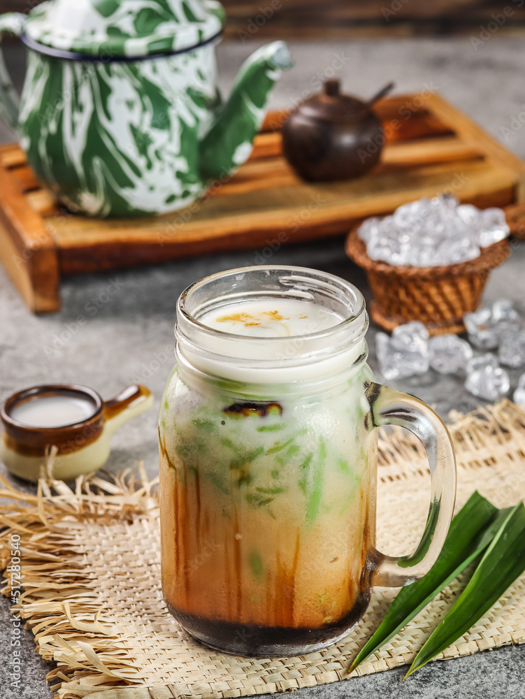 cendol ice traditional Indonesian drink Stock Photo | Adobe Stock