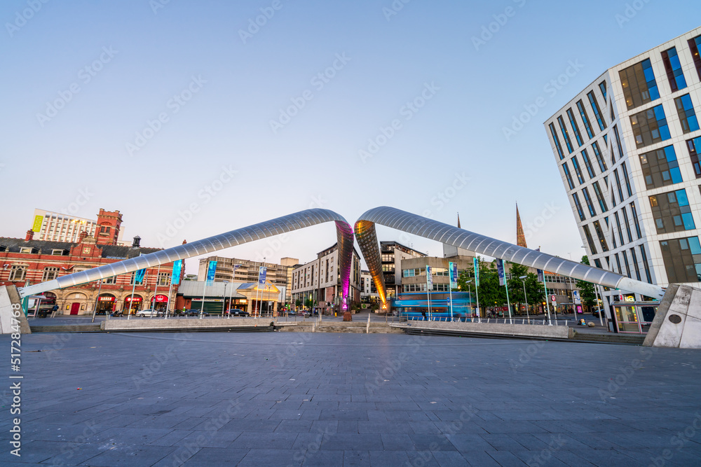 Coventry, England-June 1st, 2022: Whittle Arches outside the Transport ...