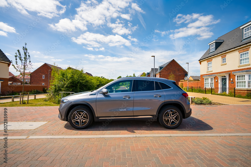 Milton Keynes,England-June 21,2022: Mercedes Benz EQA 250 fully ...