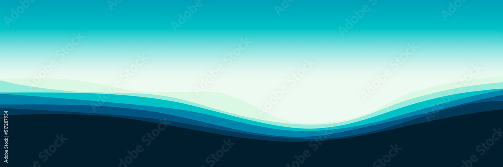 simple minimalist wave pattern flat design vector illustration for ...
