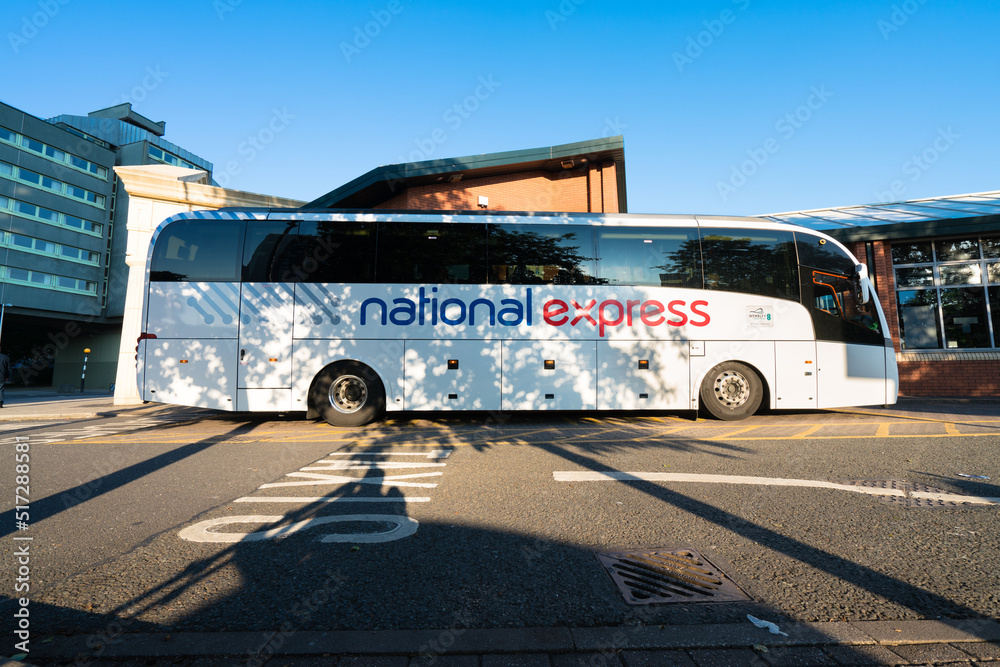 Coventry,England-June 1st, 2022: National Express bus at Pool Meadow ...