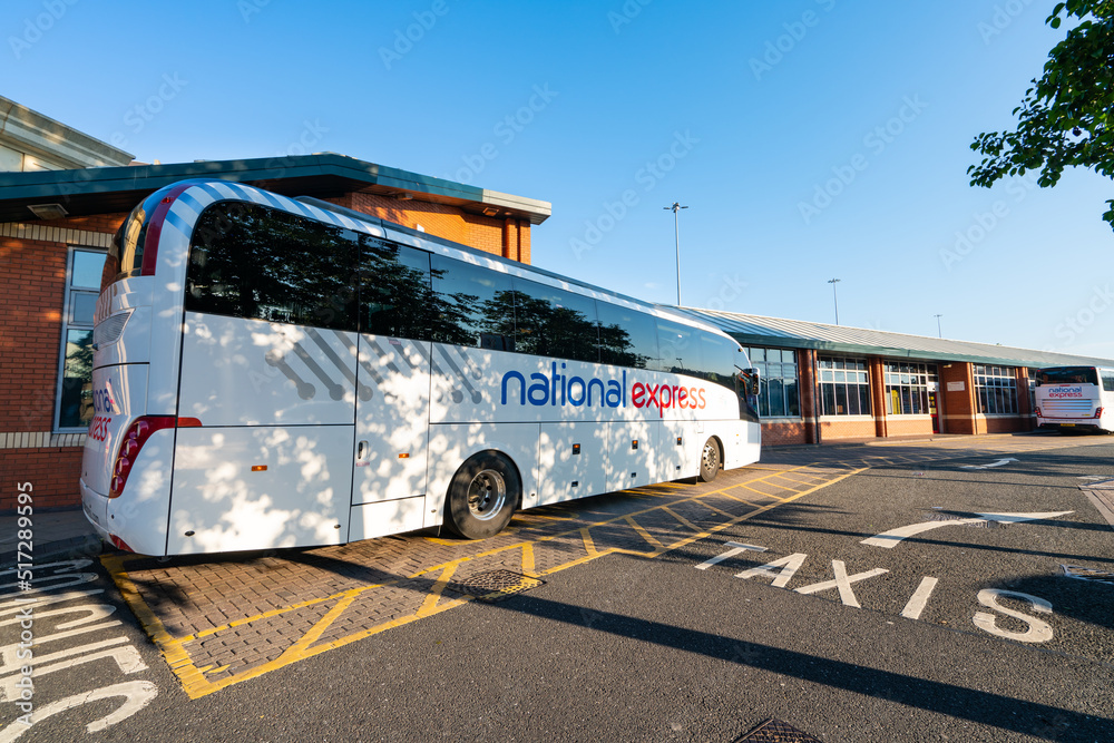 Coventry,England-June 1st, 2022: National Express bus at Pool Meadow ...