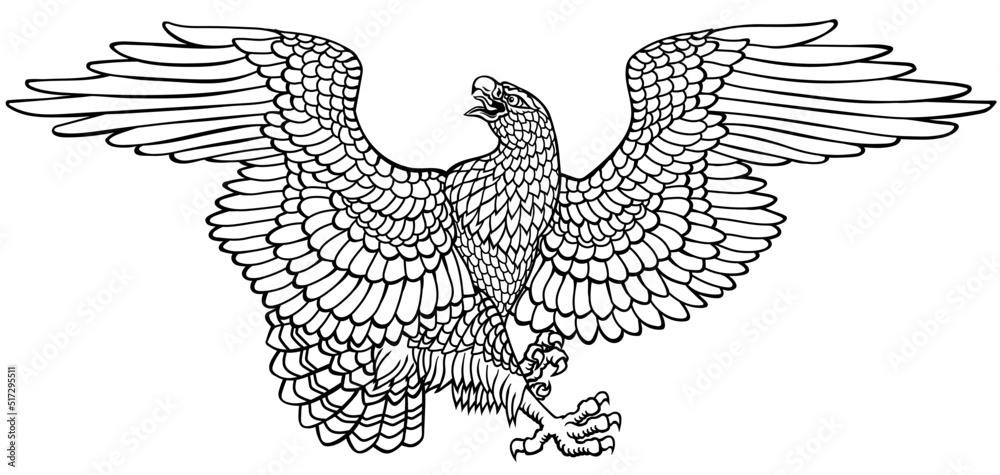 Traditional Eagle Outline