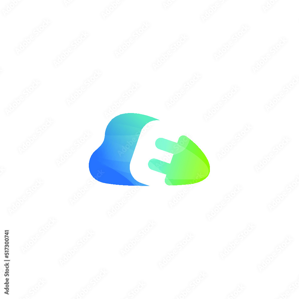 electric car logo with an E-shaped negative space which stands for the ...