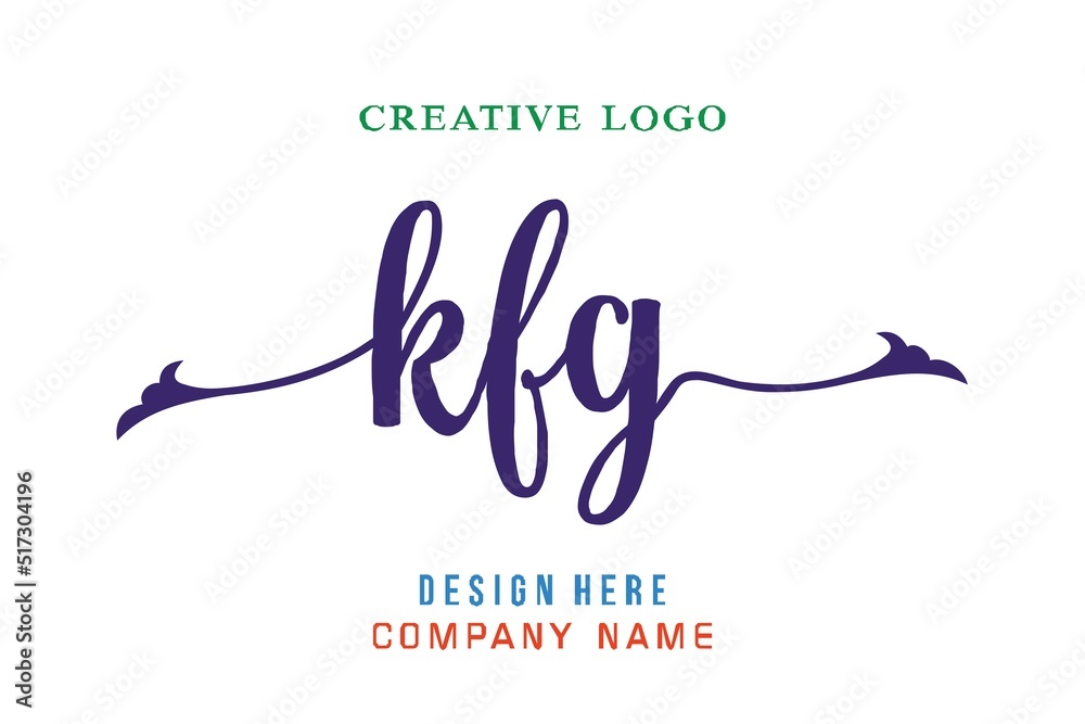 KFG lettering, perfect for company logos, offices, campuses, schools ...